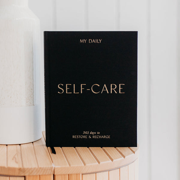 My Daily Self-Care Journal - Wellness Journal (Black) – Blush and Gold