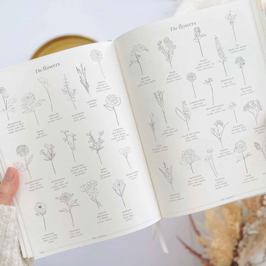 Luxury Wedding Planner Book - Grey and Gold Foil with Gilded Edges ...